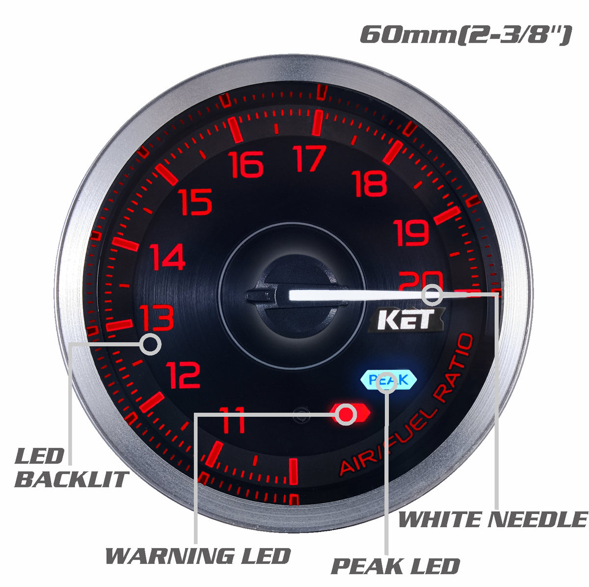 60mm AFR gauge – KETGAUGE
